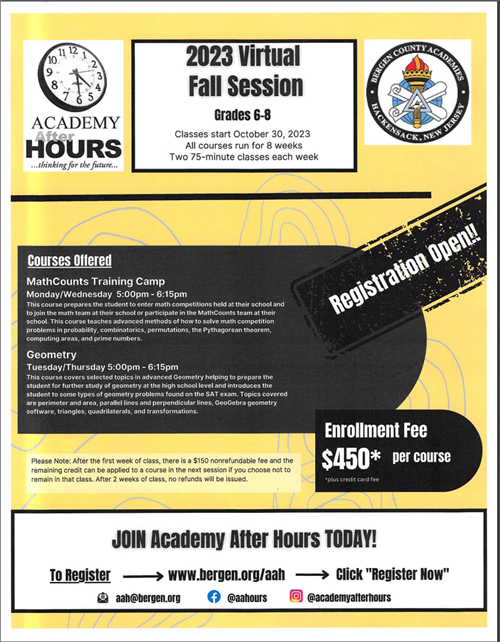 About BCA / Academy After Hours